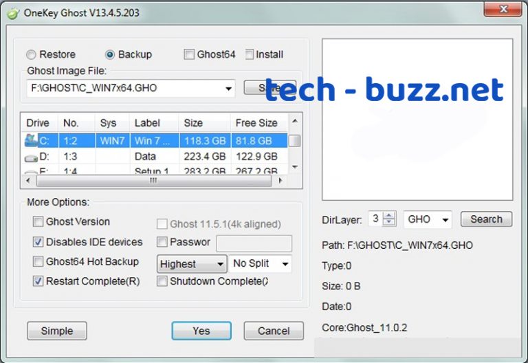 Tải OneKey Ghost Win 10 64bit Mới Nhất - Cách Tạo File Ghost Chi Tiết