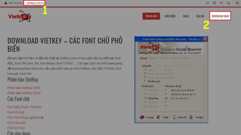 Tải Vietkey 2024, 2007- Download bộ gõ tiếng Việt cho Windows miễn phí